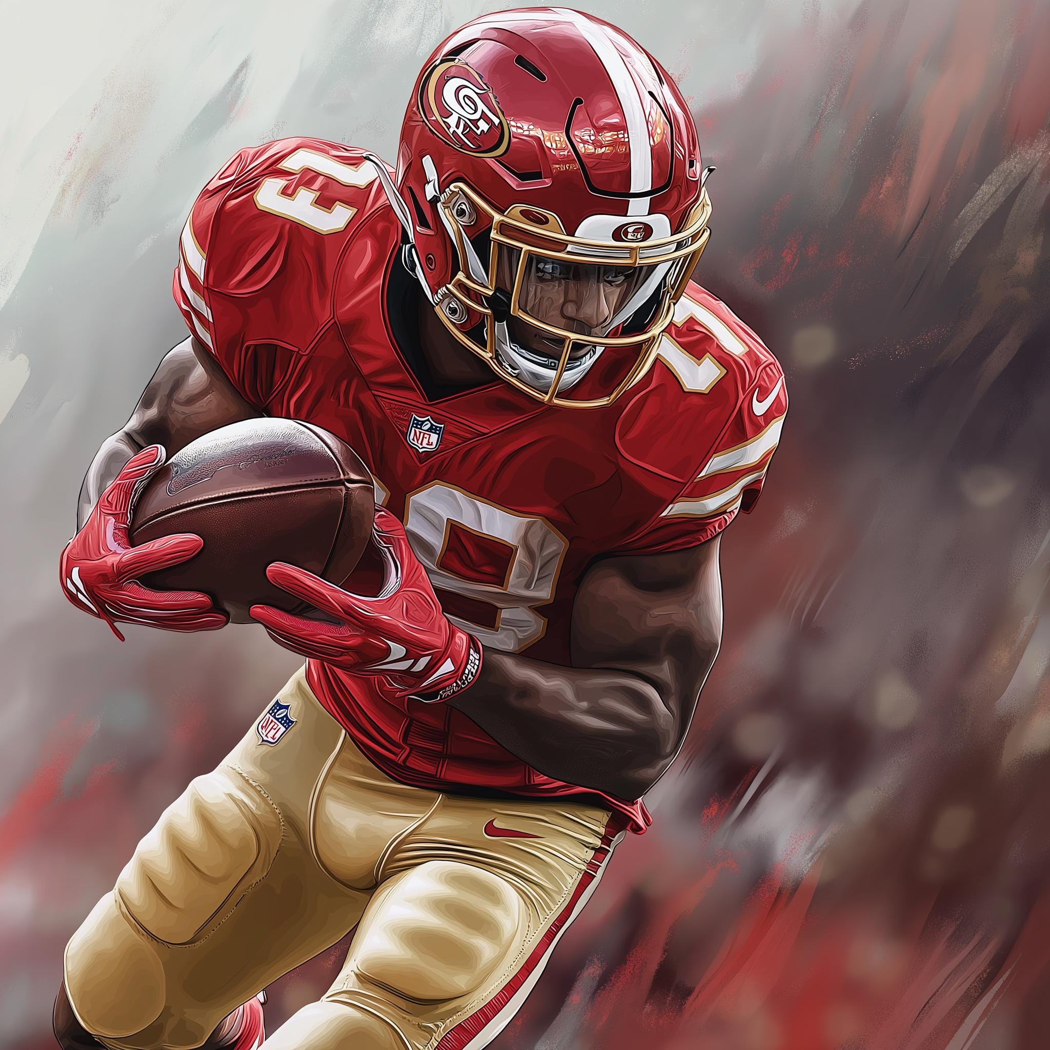 Printable Football Themed Wall Art Instant Download Sports Decor - Etsy