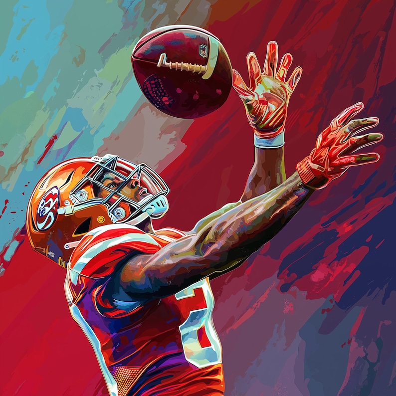 Printable Football Themed Wall Art | Instant Download | Sports Decor - Etsy