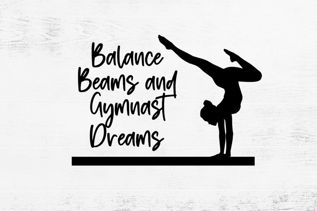 Gymnastics Svg, Gymnastics Png, Gymnast Svg, Gymnast Png, Balance Beams ...