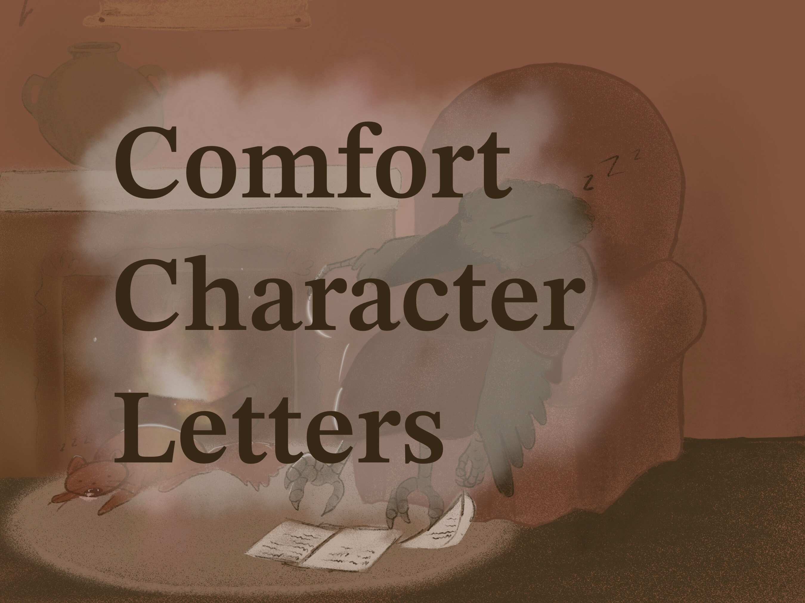 Comfort Character Letters Digital File 24 Hours in Depth - Etsy