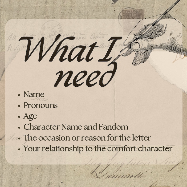 Comfort Character Letters - Digital File - in Depth - Etsy