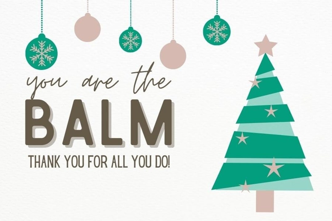 Lip Balm Holiday Gift Tag PDF DOWNLOAD - Etsy