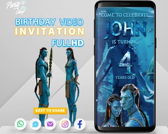 Avatar Birthday Party Invitation - Etsy