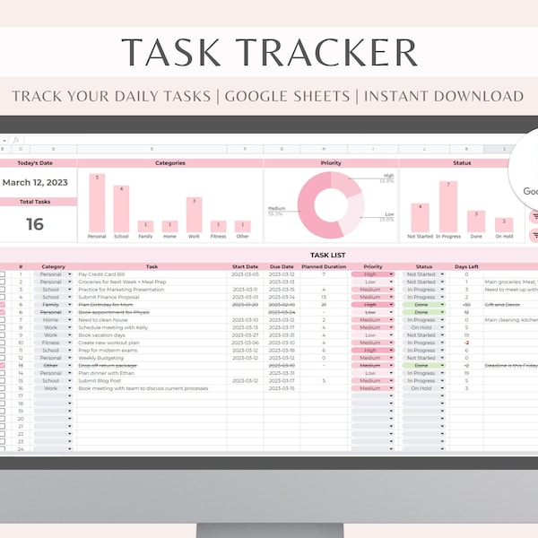 Expense Tracker List - Etsy