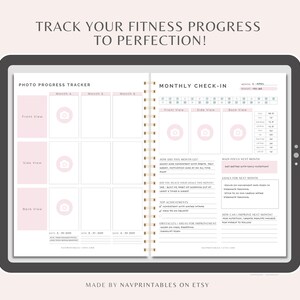 Fitness Progress Tracker | Printable | Fitness Journal, Workout Planner ...