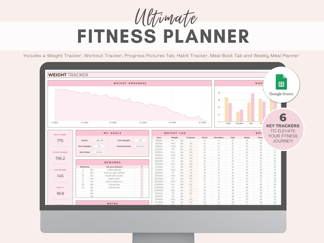 Ultimate Fitness Planner | Weight Loss Tracker | Macro & Meal Planner ...