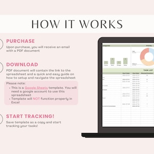 Task Tracker Spreadsheet | to Do List & Goal Tracker | Task List ...