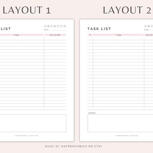 Task List Printable, Task Tracker & Organizer, Printable Planner ...