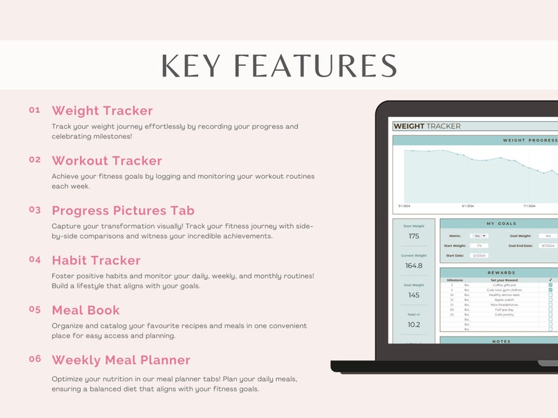 Ultimate Fitness Planner | Workout Planner | Weight Loss Tracker ...