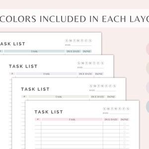 Task List Printable, Task Tracker & Organizer, Printable Planner ...