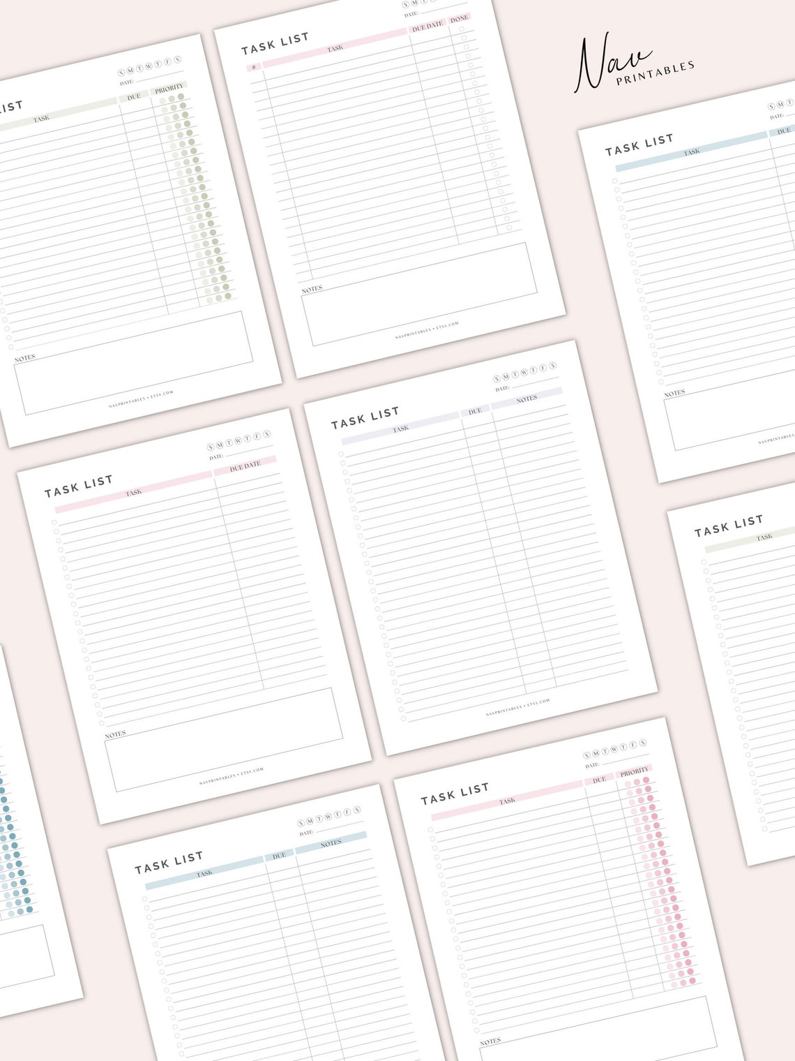 Task List Printable Task Tracker & Organizer Printable - Etsy