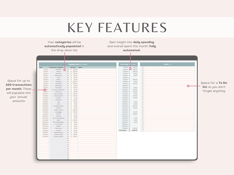 Monthly Budget Planner | Google Sheets | Expense Management | Financial ...