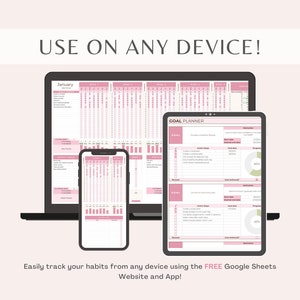 Habit Tracker Spreadsheet | Google Sheets | Daily, Weekly, Monthly | to ...