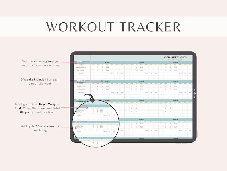 Ultimate Fitness Planner | Workout Planner | Weight Loss Tracker ...