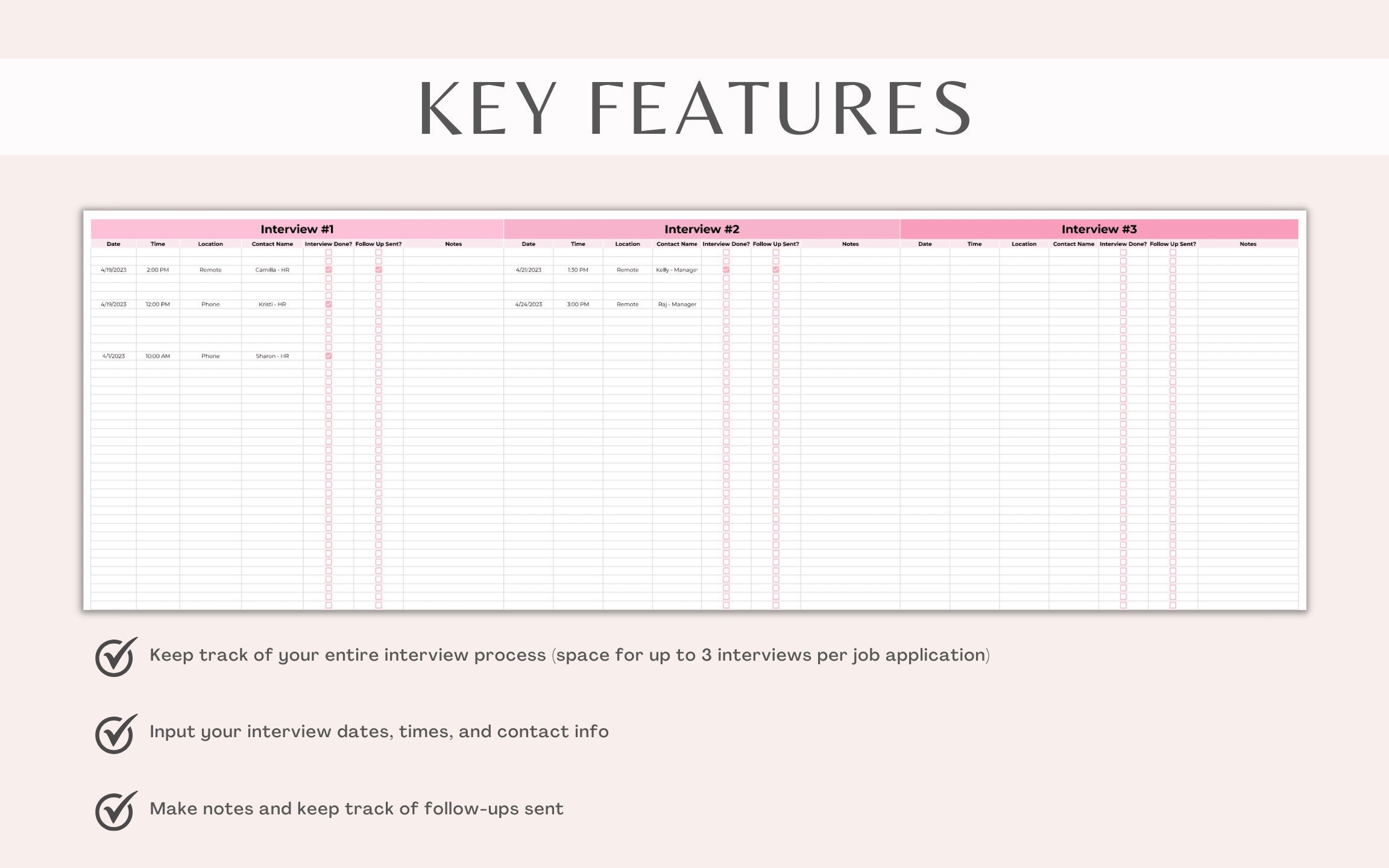 Job Application Tracker Google Sheets Job Planner - Etsy