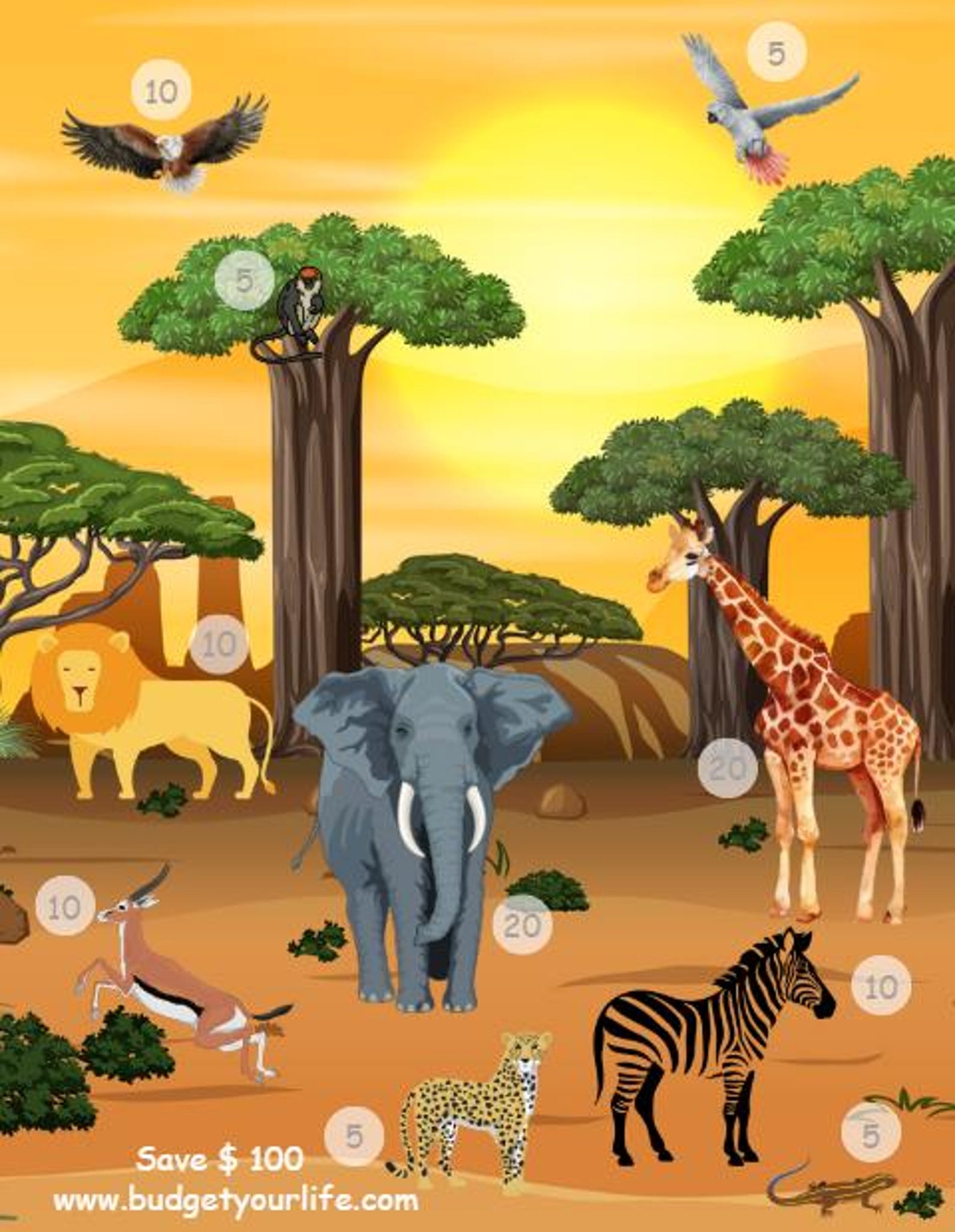 Safari Savings - Etsy