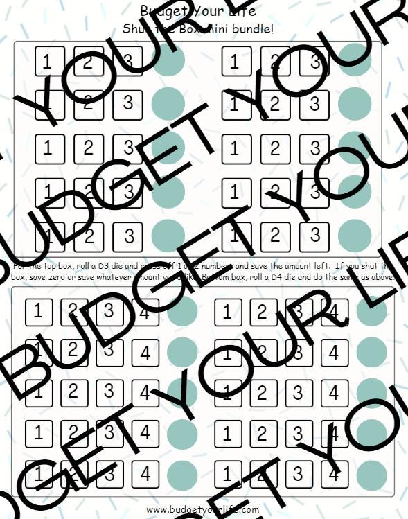 Shut the Box Bundle - Micro, Mini and Regular - Etsy