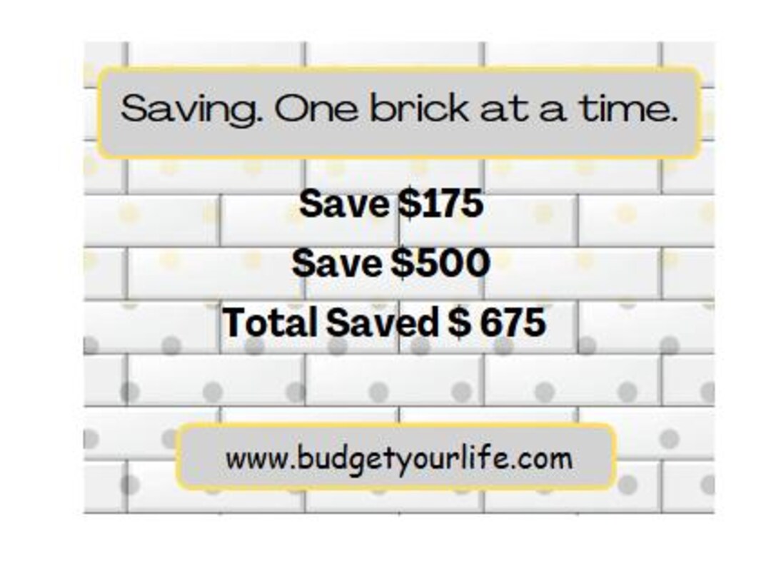 Saving. One Brick at a Time. - Etsy