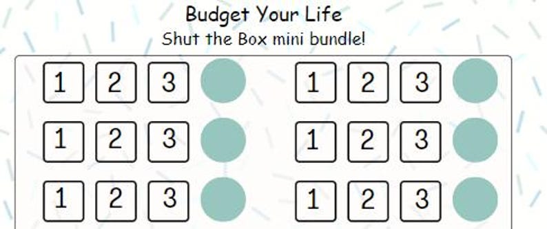 Shut the Box Bundle - Micro, Mini and Regular - Etsy