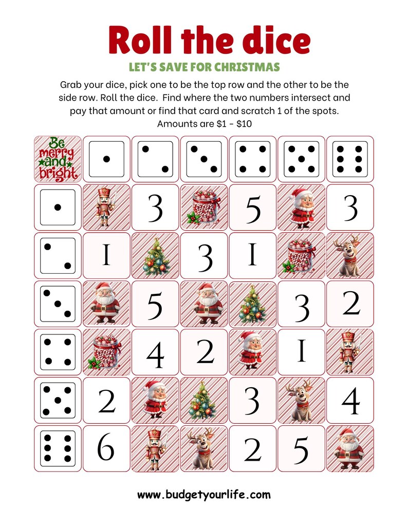 Christmas Roll and Save - Etsy