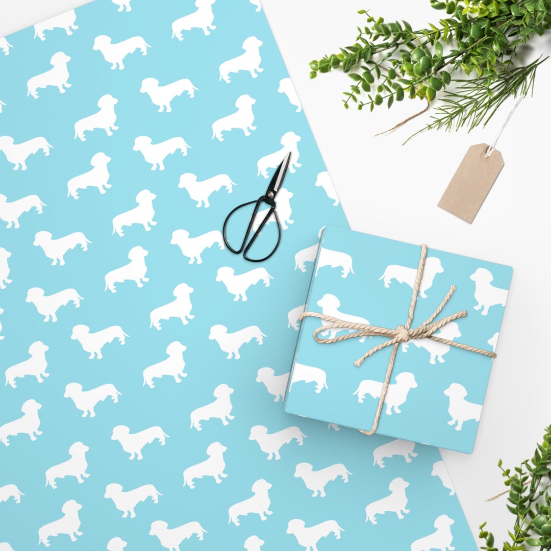 Cute Dog Silhouette Personalized Pet Wrapping Paper Roll - Etsy