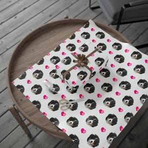 Cute Doggie Photo Gift Wrap, Custom Pet Photo Gift Wrap, Wrapping Paper ...
