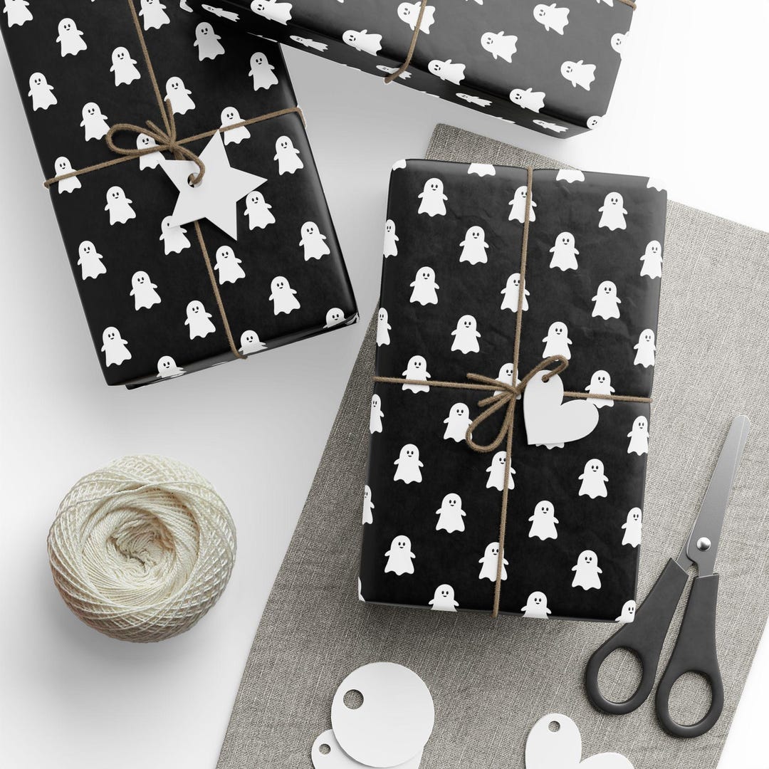 Halloween Wrapping Paper, Spooky Halloween Gift Wrap, Halloween Gift ...