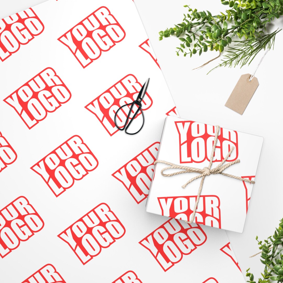 Custom Logo Gift Wrap Personalized Branding Corporate Gift - Etsy