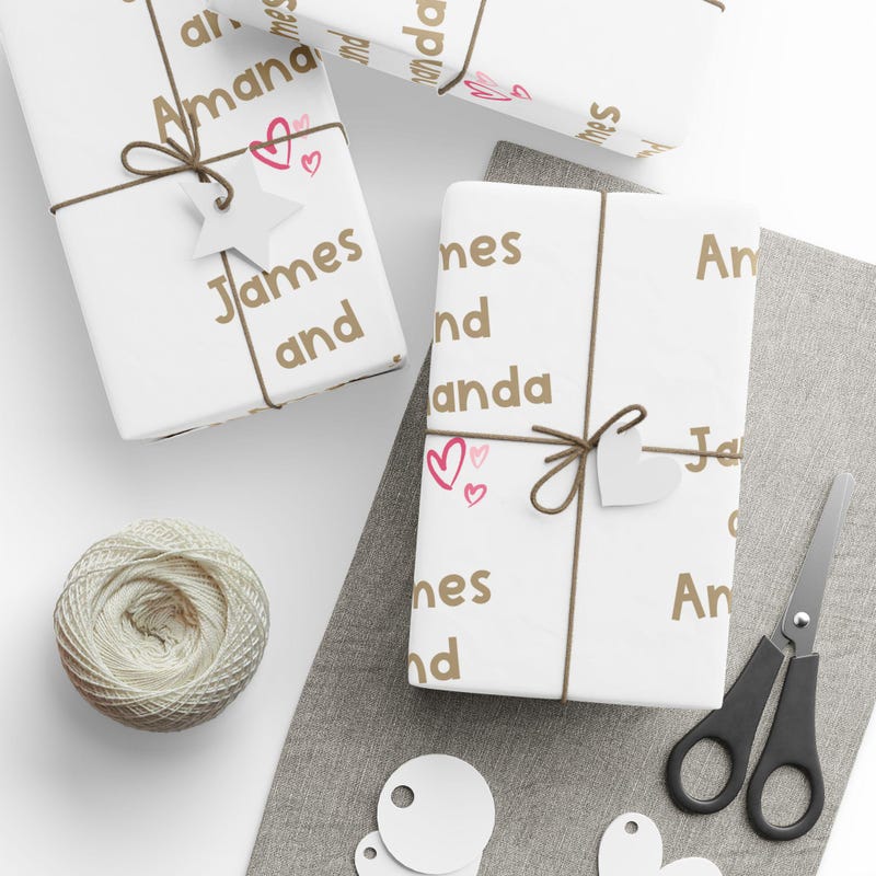 Wedding Wrapping Paper - Etsy