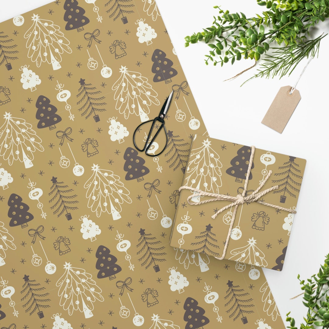 Christmas Wrapping Paper Roll, Christmas Gift Wrap, Christmas Wrapping ...