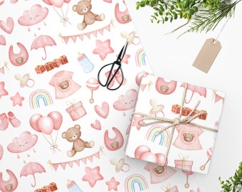 Baby Shower Wrapping Paper Custom Design by Vuedelavie for - Etsy