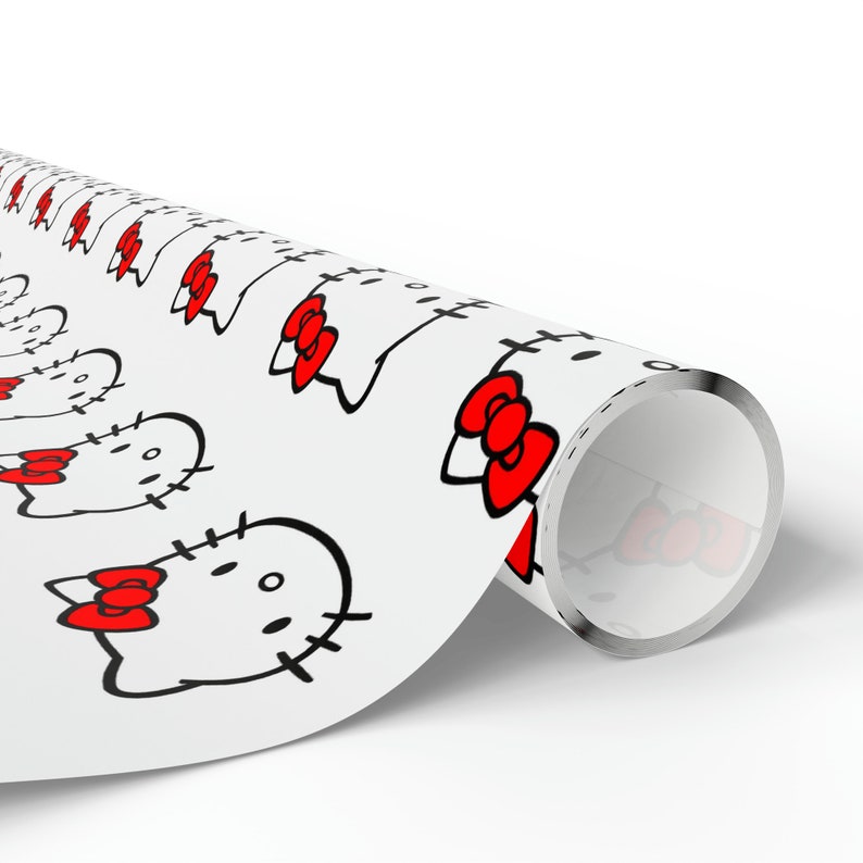 Hello Kitty Wrapping Paper Roll, Birthday Gift Wrap, Hello Kitty Gift ...
