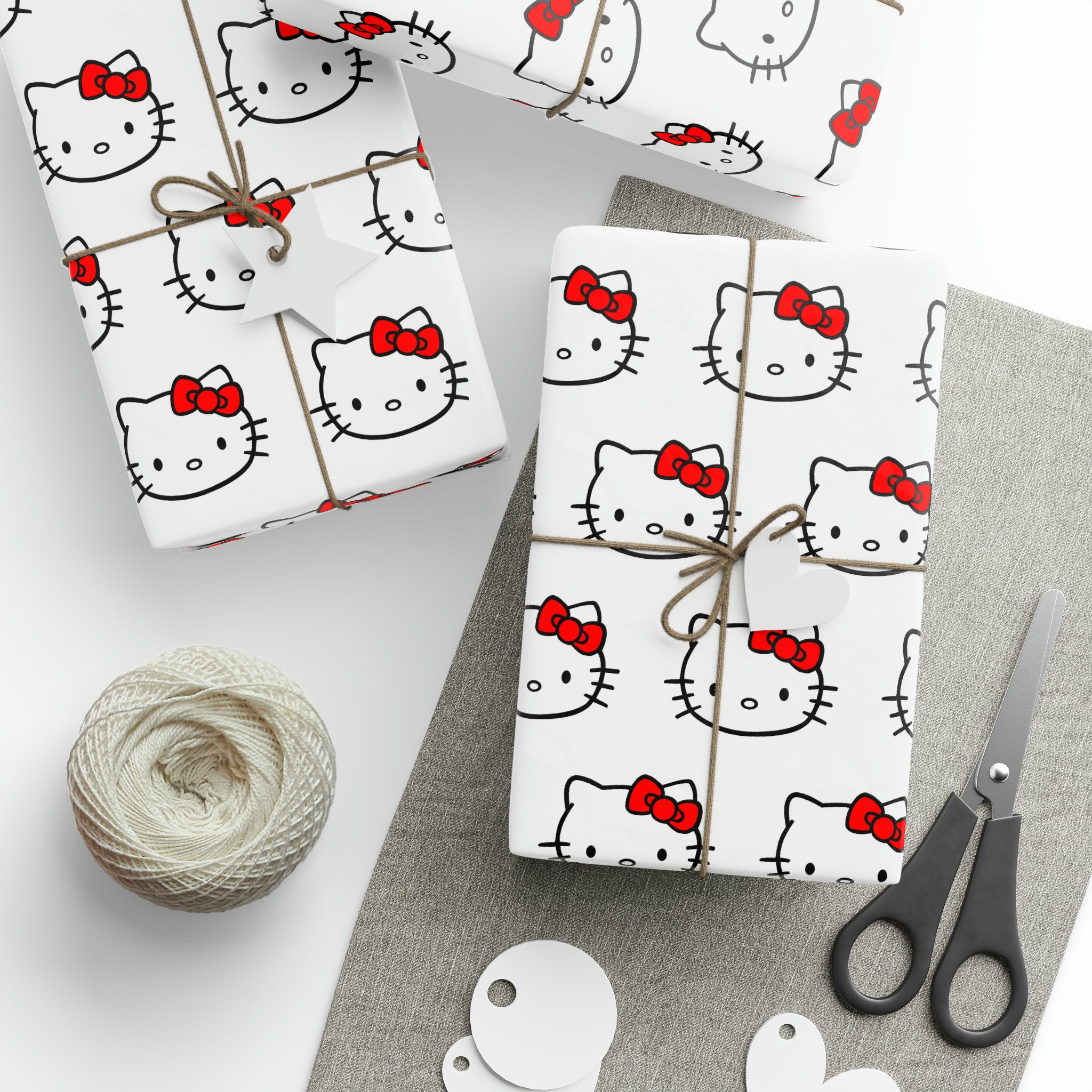 Hello Kitty Wrapping Paper Roll, Birthday Gift Wrap, Hello Kitty Gift ...