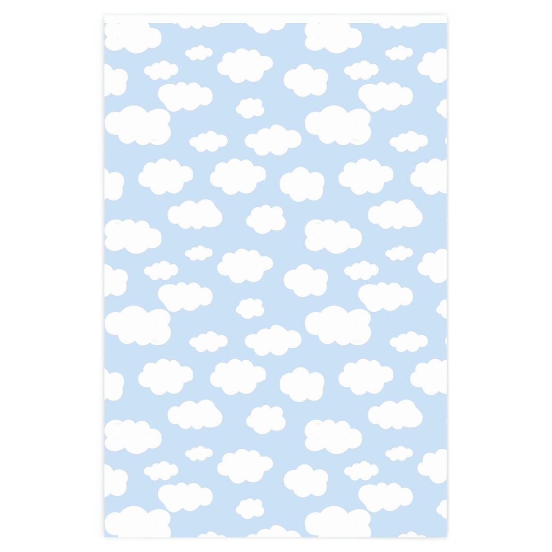 White Clouds Gift Wrap Blue Sky Gift Wrap Wrapping Paper - Etsy