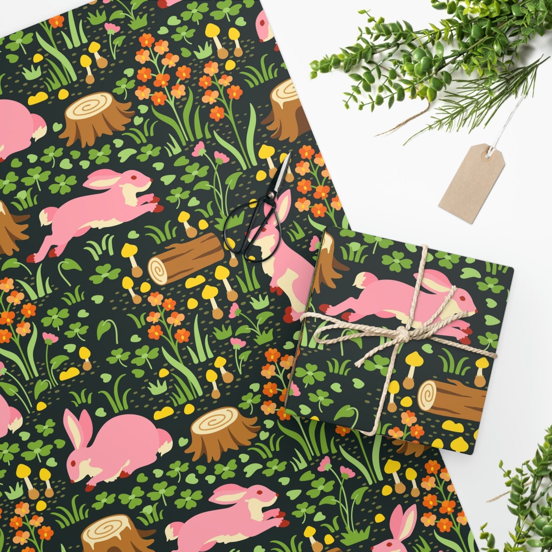 Fairytale Forest Gift Wrap, Forest Animals Gift Wrap, Fairytale Animal ...