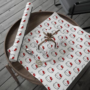 Hello Kitty Wrapping Paper Roll, Birthday Gift Wrap, Hello Kitty Gift ...