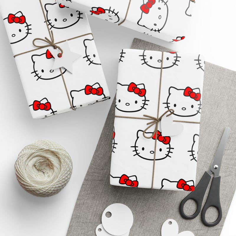 Hello Kittys Wrapping Paper - Etsy