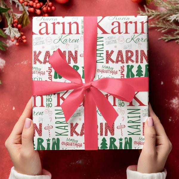 Kids Personalized Wrapping Paper - Etsy