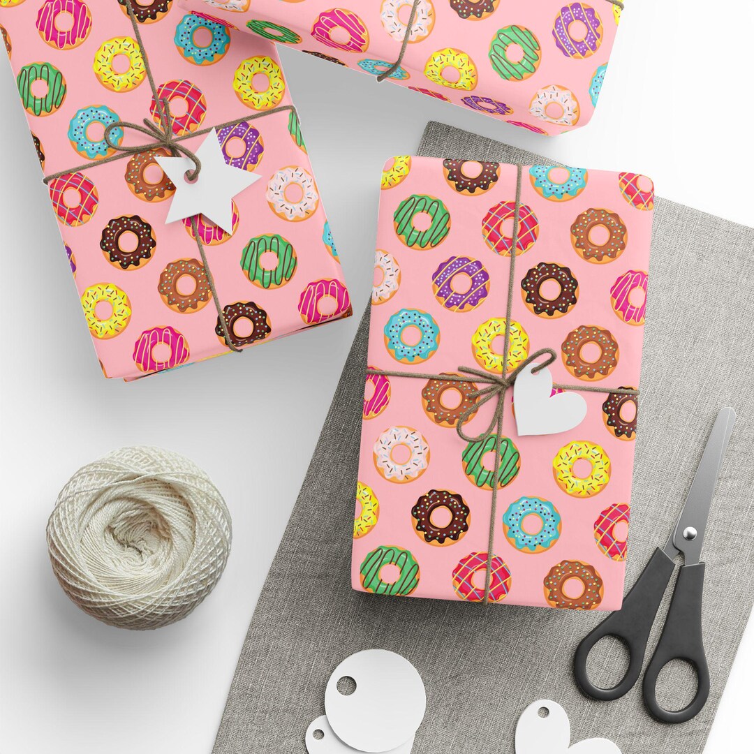 Donut Sprinkles Gift Wrap: Novelty Birthday Paper - Etsy
