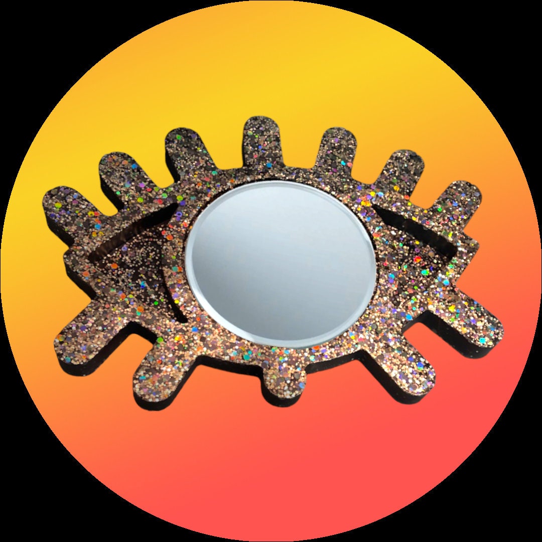 Evil Eye Jewelry Tray Trinket Tray Evil Eye Handheld Mirror - Etsy