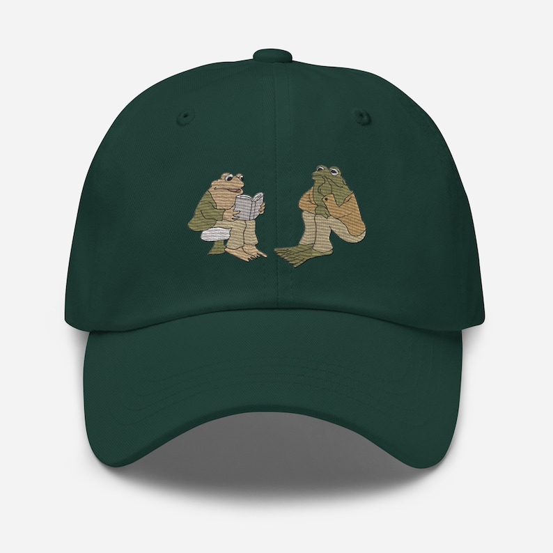 Frog & Toad Embroidered Cap, 80's Characters, Book Favorites - Etsy