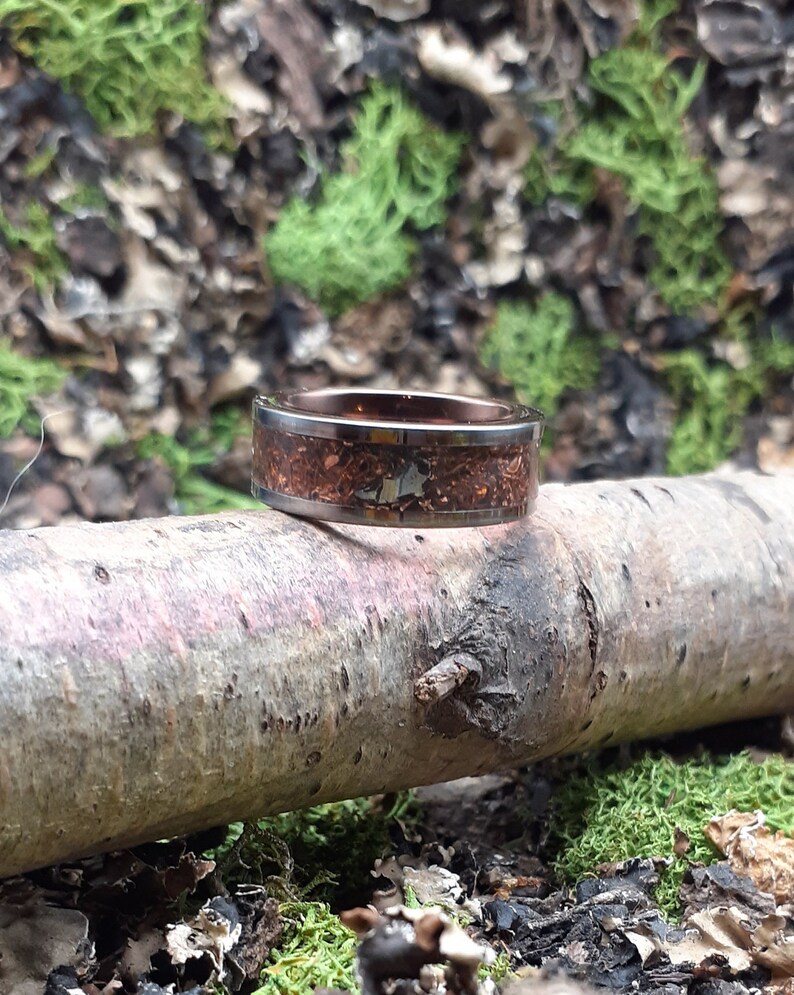 Meteorite and Copper Ring - Etsy