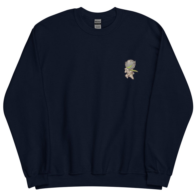 Cute Chibi Genji, Overwatch Crew Neck Unisex Sweatshirt - Etsy