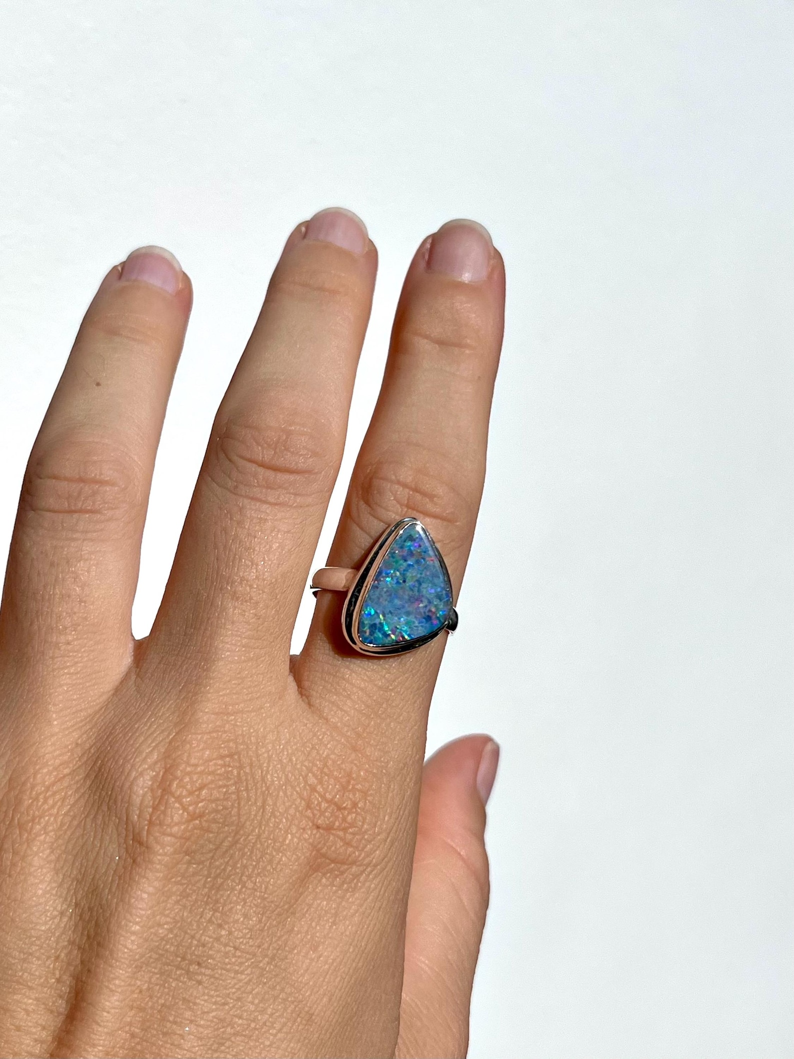 Australian Opal Ring 10 | OPLR16 - Handmade & Genuine Gemstone ...