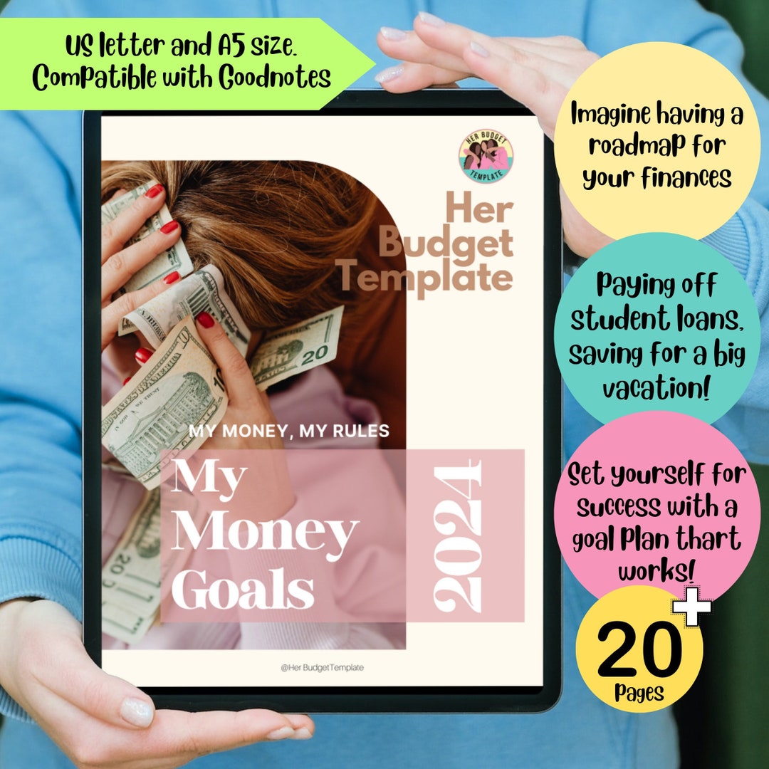 2024 Printable MONEY GOALS Planner Bundle, SMART Goal, New Year ...