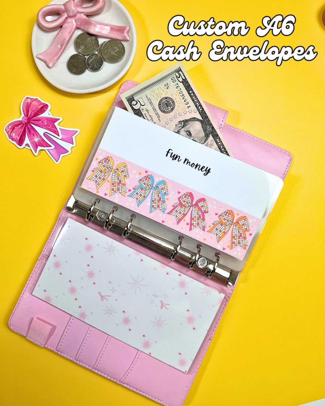 Custom Cash Envelopes for Cash Stuffing System PLUS Tracker Inserts, A6 ...