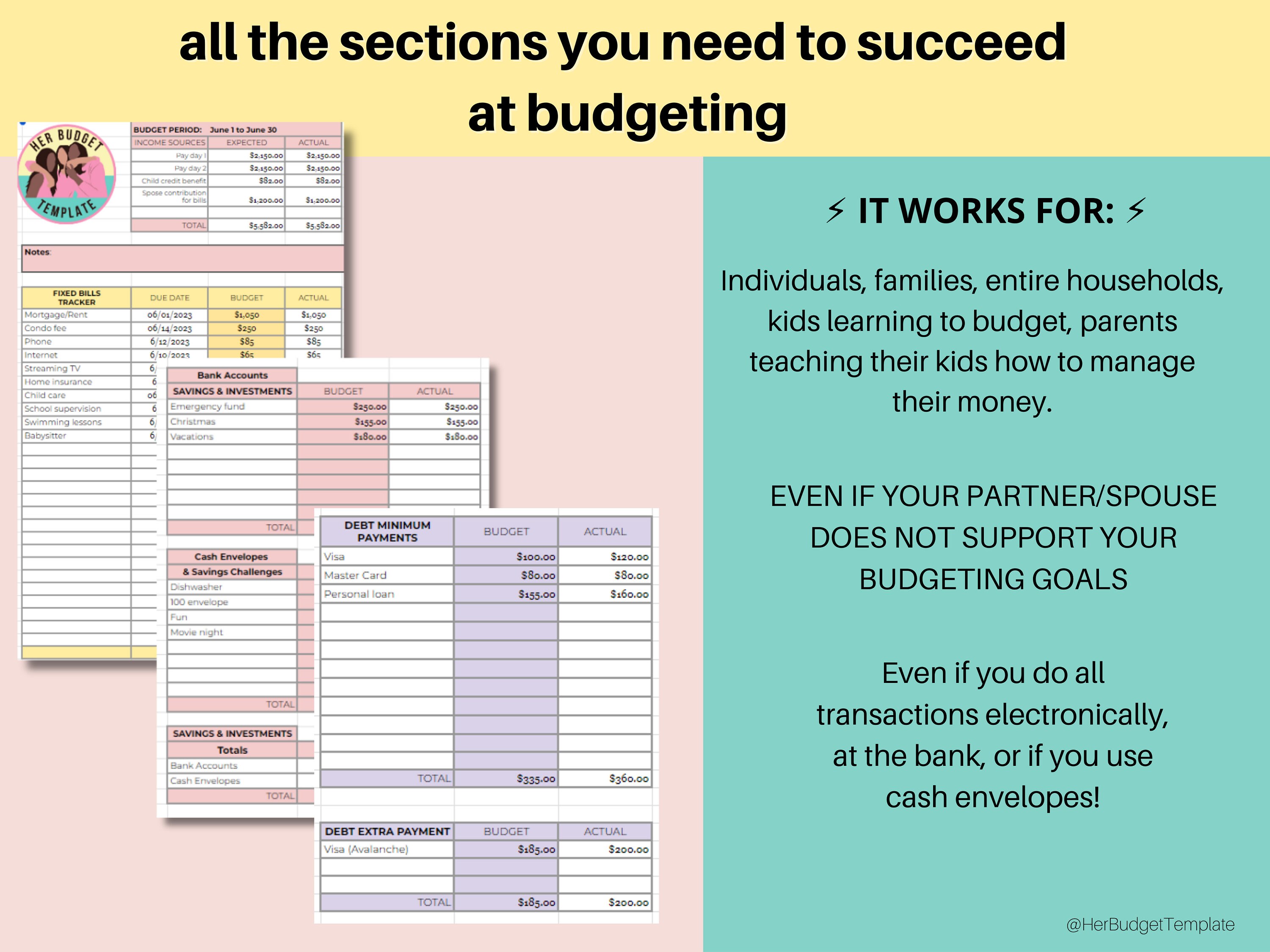 Paycheck Zero Based Budget Google Sheet, Zero-based Budget Planner ...