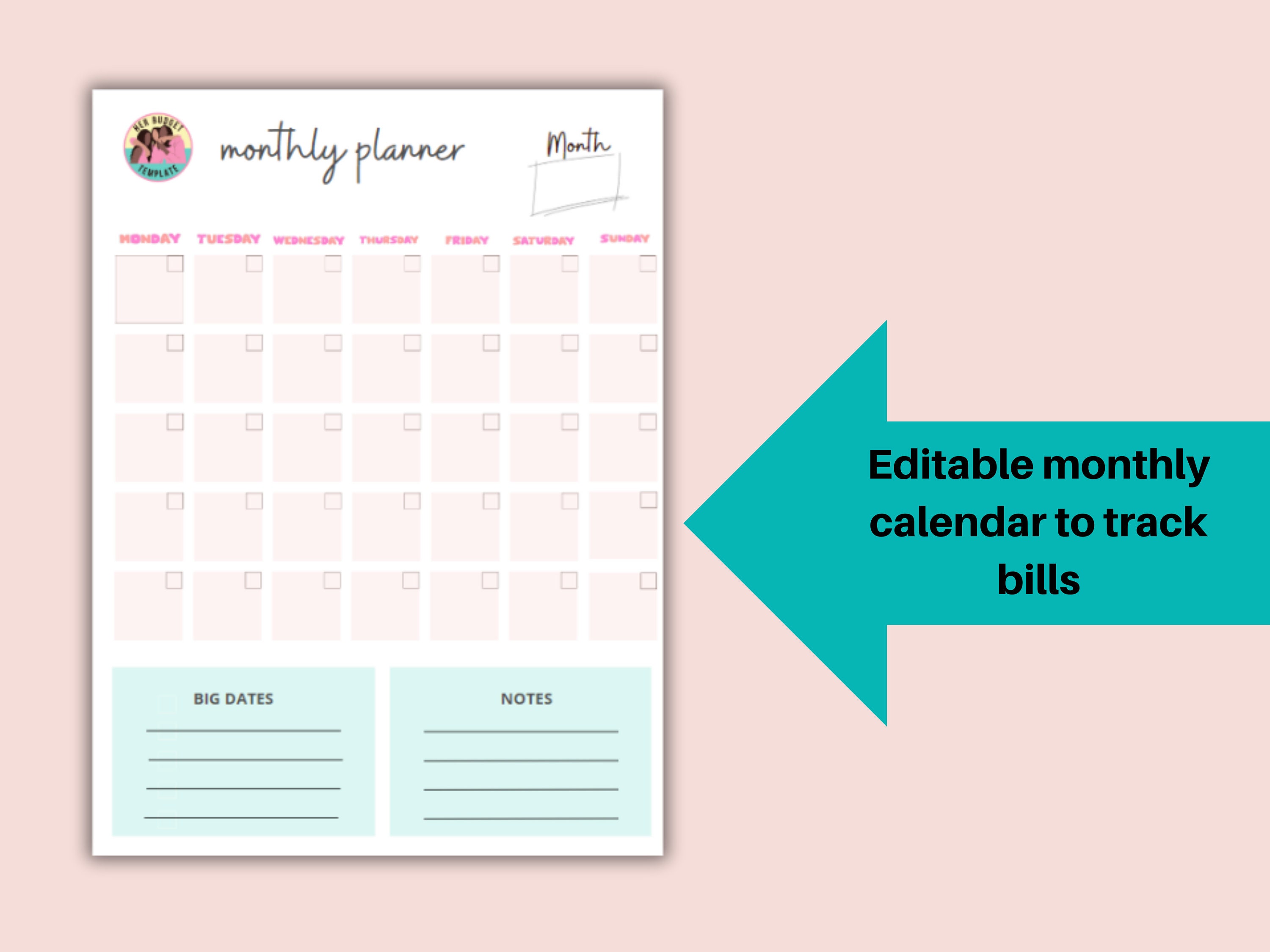 Zero Based Budget Printable Planner Monthly Zero Based - Etsy