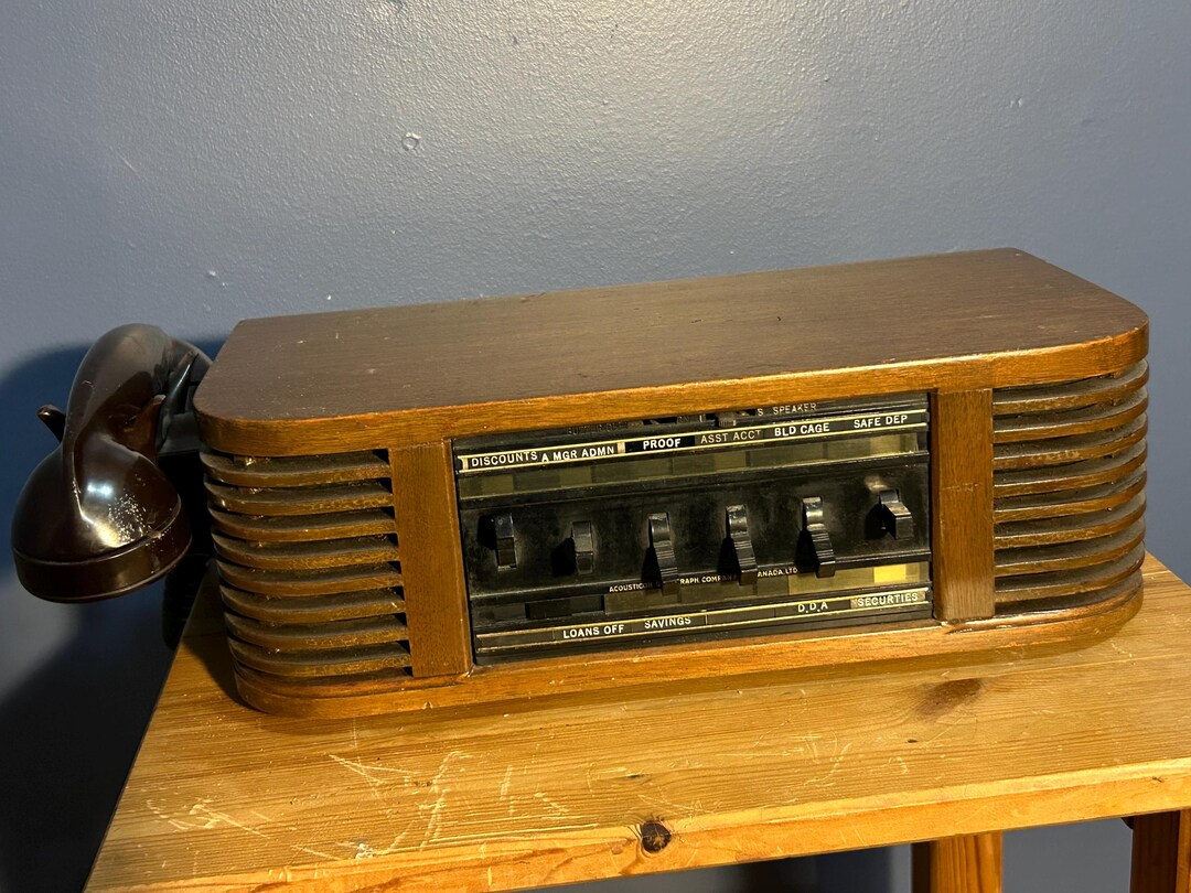 Antique Dictograph Telephone Intercom Substation Wood - Etsy