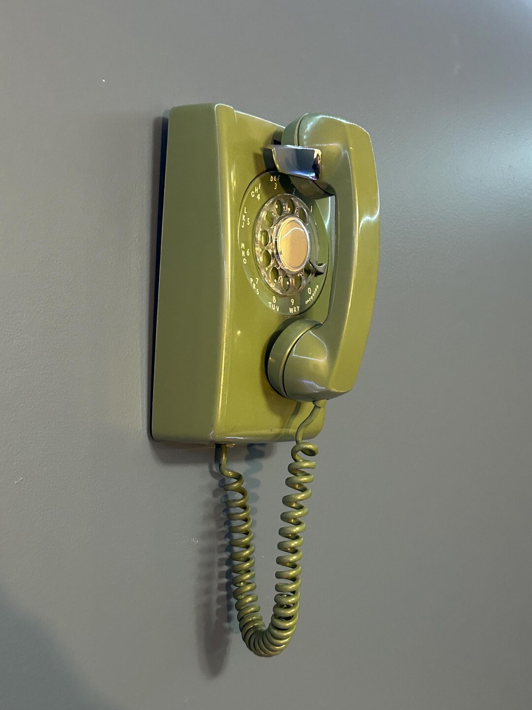 Northern Electric Rotary Dial Wall Phone. Green Very Nice Condition ...